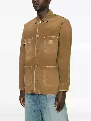 Carhartt Work In Progress Chore Logo-patch Jacket - Brown