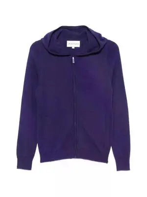 Eric Bompard Cashmere Zip-up Cardigan - Purple