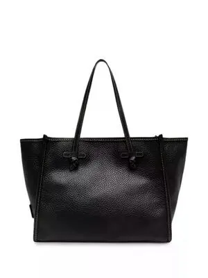 GIANNI CHIARINI Marcella Grained Leather Tote Bag - Black