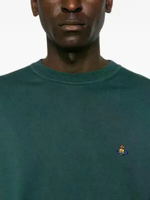 VIVIENNE WESTWOOD Orb Embroidered Sweater - Green
