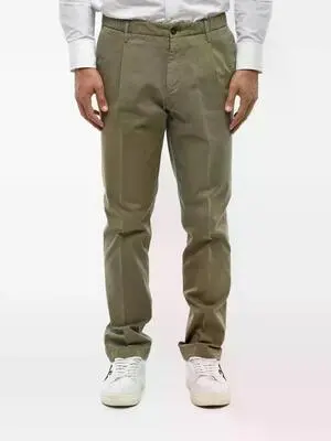 Corneliani Elasticated-waist Chino Trousers - Green
