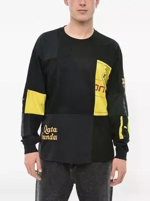 CHILDREN OF THE DISCORDANCE Patchwork Logo Print Long Sleeve T-shirt