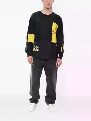 CHILDREN OF THE DISCORDANCE Patchwork Logo Print Long Sleeve T-shirt