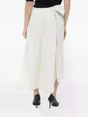 Yohji Yamamoto Asymmetric Jersey Midi Skirt