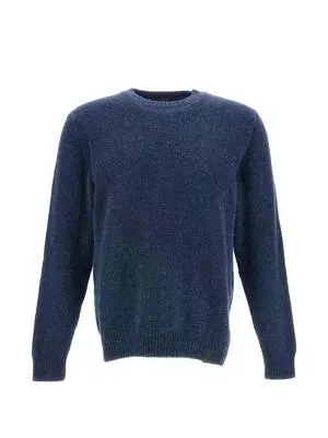 ZANONE Crew-neck Bouclé Sweater - Blue