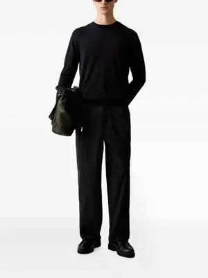 Emporio Armani Silk And Cashmere Crew Neck Sweater