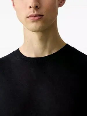Emporio Armani Silk And Cashmere Crew Neck Sweater