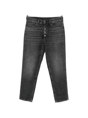 DONDUP Koons Button-fly Cropped Jeans - Black