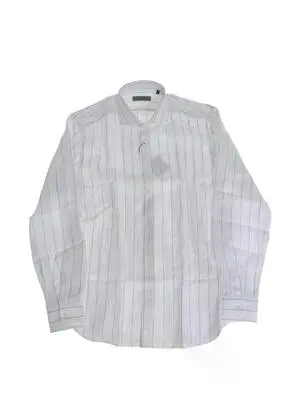 CORNELIANI Striped Linen Shirt
