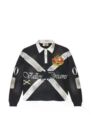 VALE FOREVER Stallion Rugby Polo Shirt - Black