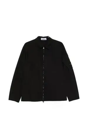 Stone Island Zip-fastening Overshirt - Black