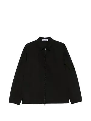 Stone Island Zip-fastening Overshirt - Black
