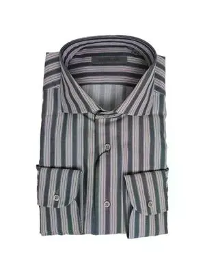 Corneliani Striped French-collar Shirt