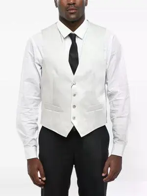 Corneliani V-neck Button-up Waistcoat - Neutrals