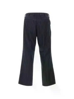 PT TORINO Quindici Pinstripe-pattern Trousers - Blue