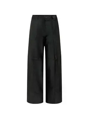 Karl Lagerfeld Wide-leg Leather Pants