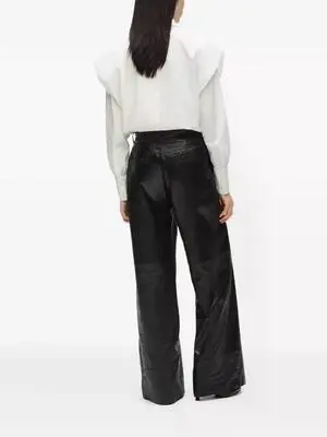 Karl Lagerfeld Wide-leg Leather Pants