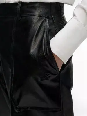 Karl Lagerfeld Wide-leg Leather Pants