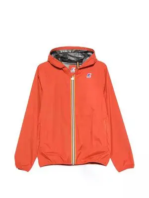 K-WAY Logo-patch Hooded Jacket - Orange