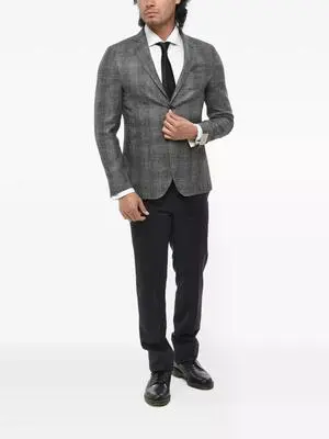 Corneliani Checked Single-breasted Blazer