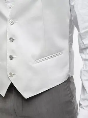 Corneliani Satin Welt-pocket Waistcoat