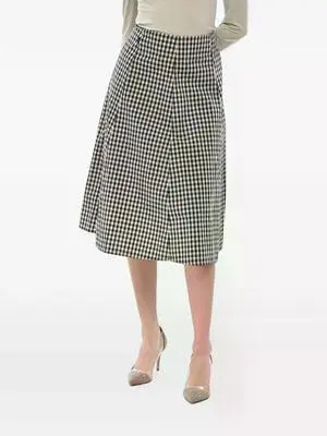 Woolrich Midi Checked Cotton Skirt
