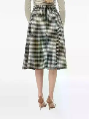 Woolrich Midi Checked Cotton Skirt