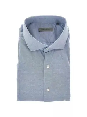 Corneliani Patterned Cotton Shirt - Blue