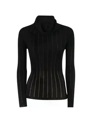 Max Mara Ribbed Sweater - Black