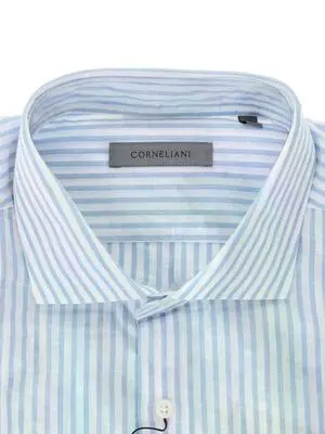 Corneliani Striped French-collar Shirt