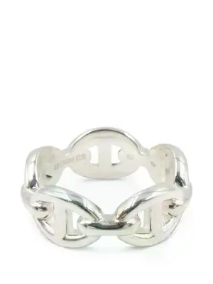 Hermès 2020s Chaîne D'ancre Enchaînée Ring - Silver