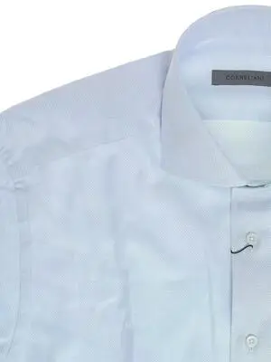 Corneliani Wave-pattern French-collar Shirt