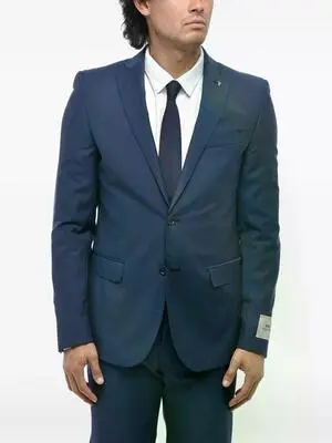 Corneliani Cc Collection Single-breasted Virgin Wool Suit - Blue