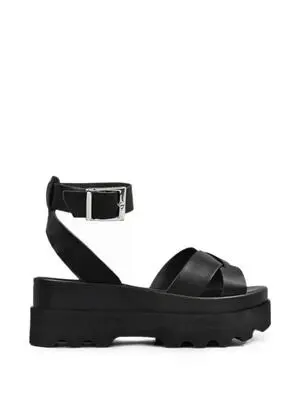 ALTERCORE Zoe Buckle-fastening Platform Sandals - Black