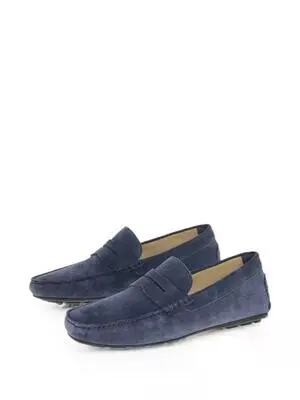 Corneliani Suede Penny Loafers