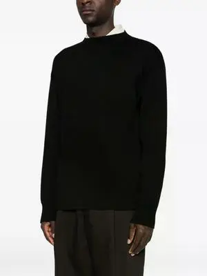 LEMAIRE Boat-neck Double-face Virgin Wool Sweater