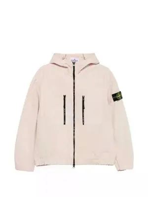 Stone Island Zip-fastening Hooded Jacket - Pink