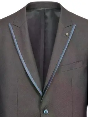 LUIGI BIANCHI MANTOVA Contrast-trim Notch-lapel Suit