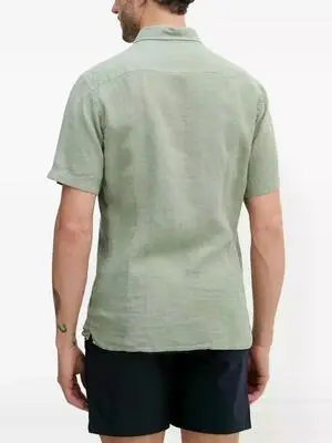 HACKETT LONDON Short-sleeve Logo-embroidered Shirt