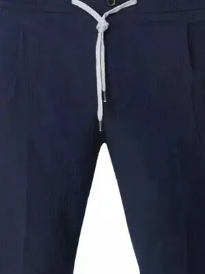 PT TORINO Cotton Drawstring Trousers - Blue