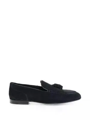 Corneliani Tassel Suede Loafers - Blue
