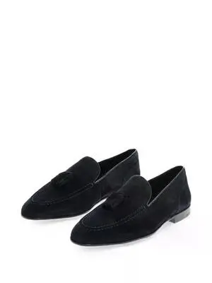 Corneliani Tassel Suede Loafers