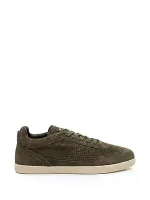 Kiton Perforated Suede Sneakers - Green
