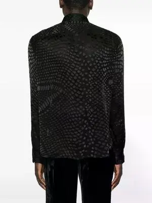 Giorgio Armani 2000s Patterned Long-sleeve Shirt