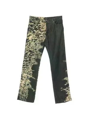 Roberto Cavalli 2000s Animal-print Jeans - Grey