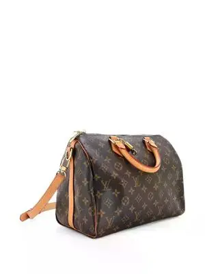 LOUIS VUITTON Speedy Bandouliere Bag Monogram Canvas 30 Shoulder Bag - Brown