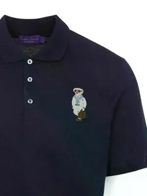 Ralph Lauren Purple Label Bear-embroidered Polo Shirt