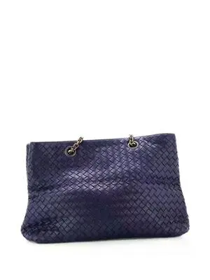 Bottega Veneta Double Chain Intrecciato Nappa Medium Tote Bag