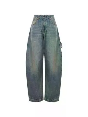 DARKPARK Faded Hammer-loop Jeans - Blue