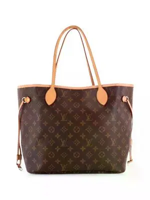 LOUIS VUITTON Neverfull Nm Monogram Canvas Mm Tote Bag - Brown